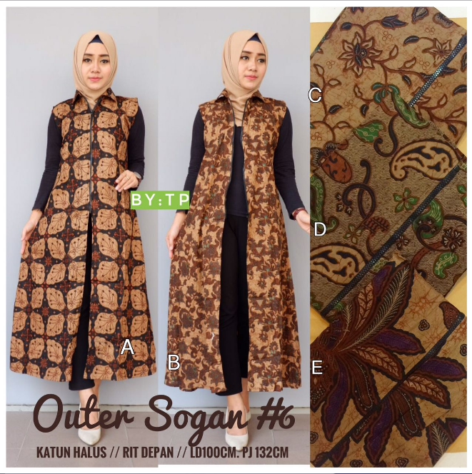 Konsep 35+ Model Outer Batik Panjang