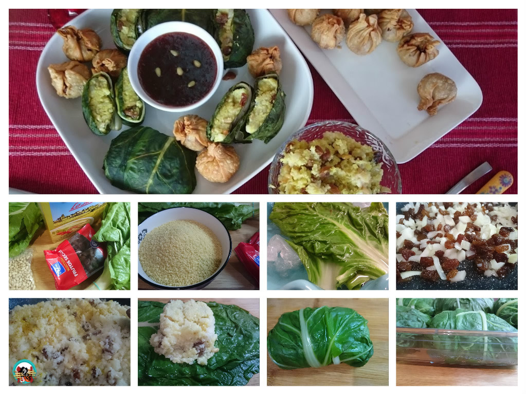 Acelgas rellenas de cuscús - ¡Huele Bien!