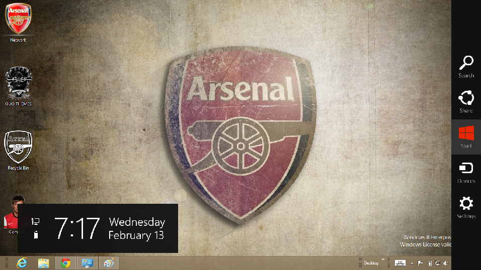 2013 Arsenal Fc Theme Support In Windows 8 | Ouo Themes