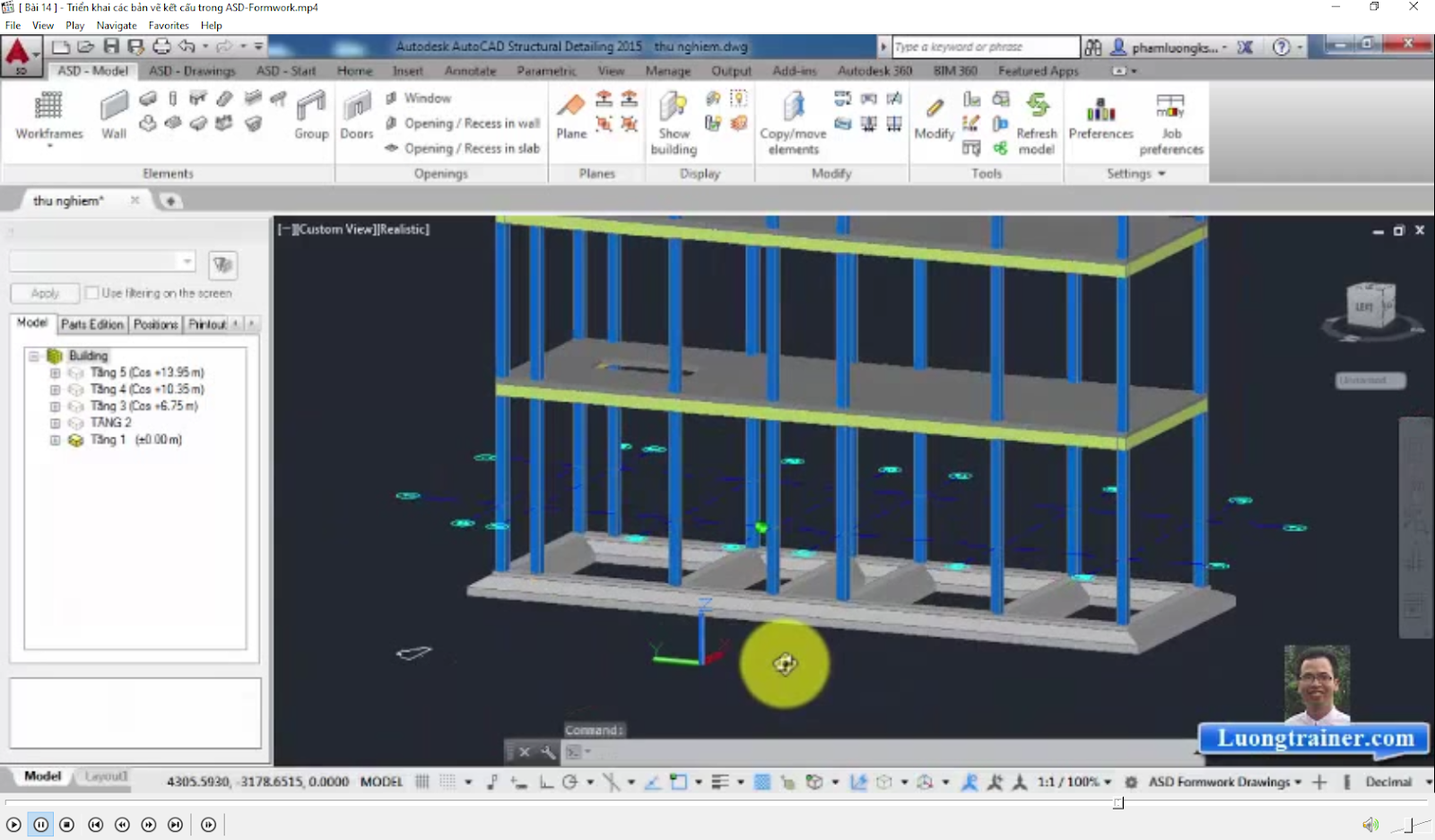Video Hướng dẫn Autocad Structure Detailing(ASD) | LaoEdu