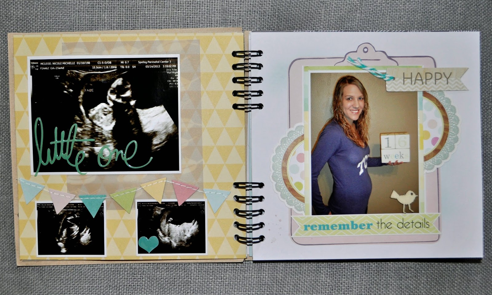 Finding Beauty in Life: Scrapbook Monday: Pregnancy Mini Album - Gift ...