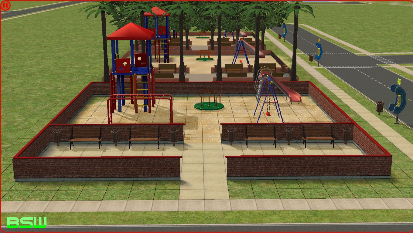 Детские площадки/Playgrounds (Sims 2)