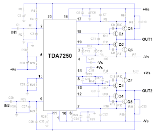 Electronics: Super Power Amplifier using TDA7250