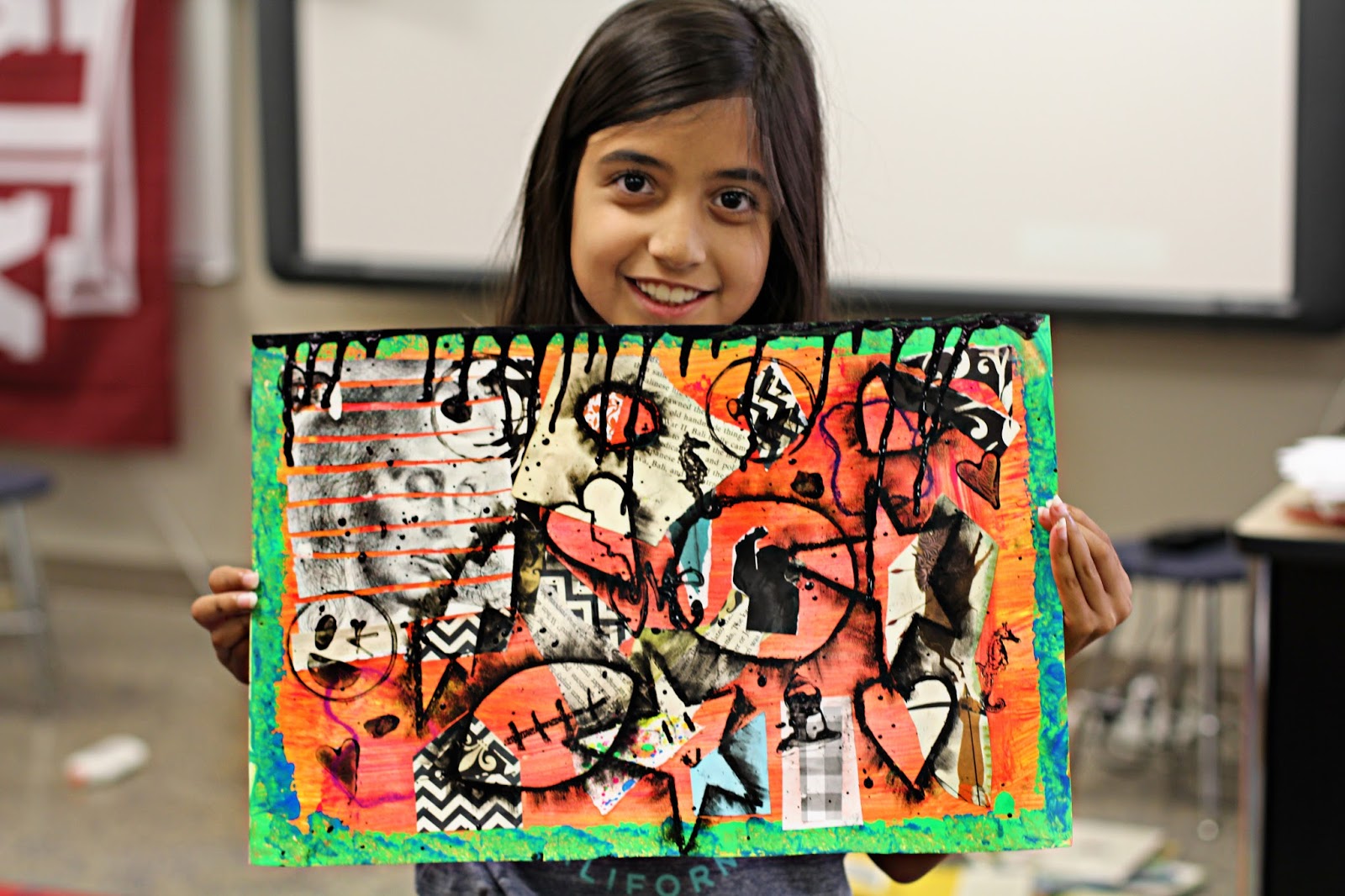 smART Class: 5th Grade multi media Collage