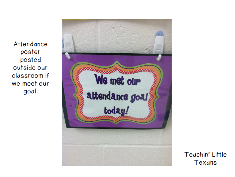 Teachin' Little Texans: Easy Attendance Goal Tracker for Your Classroom