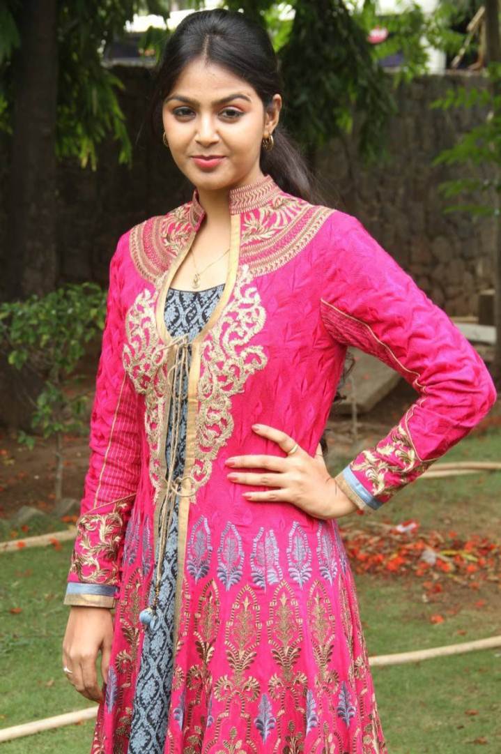 Beautiful Gujarati Girl Monal Gajjar Photos In Orange Dress Tollywood
