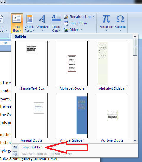 Sasa Inarni: Menyisipkan text box pada Ms Word