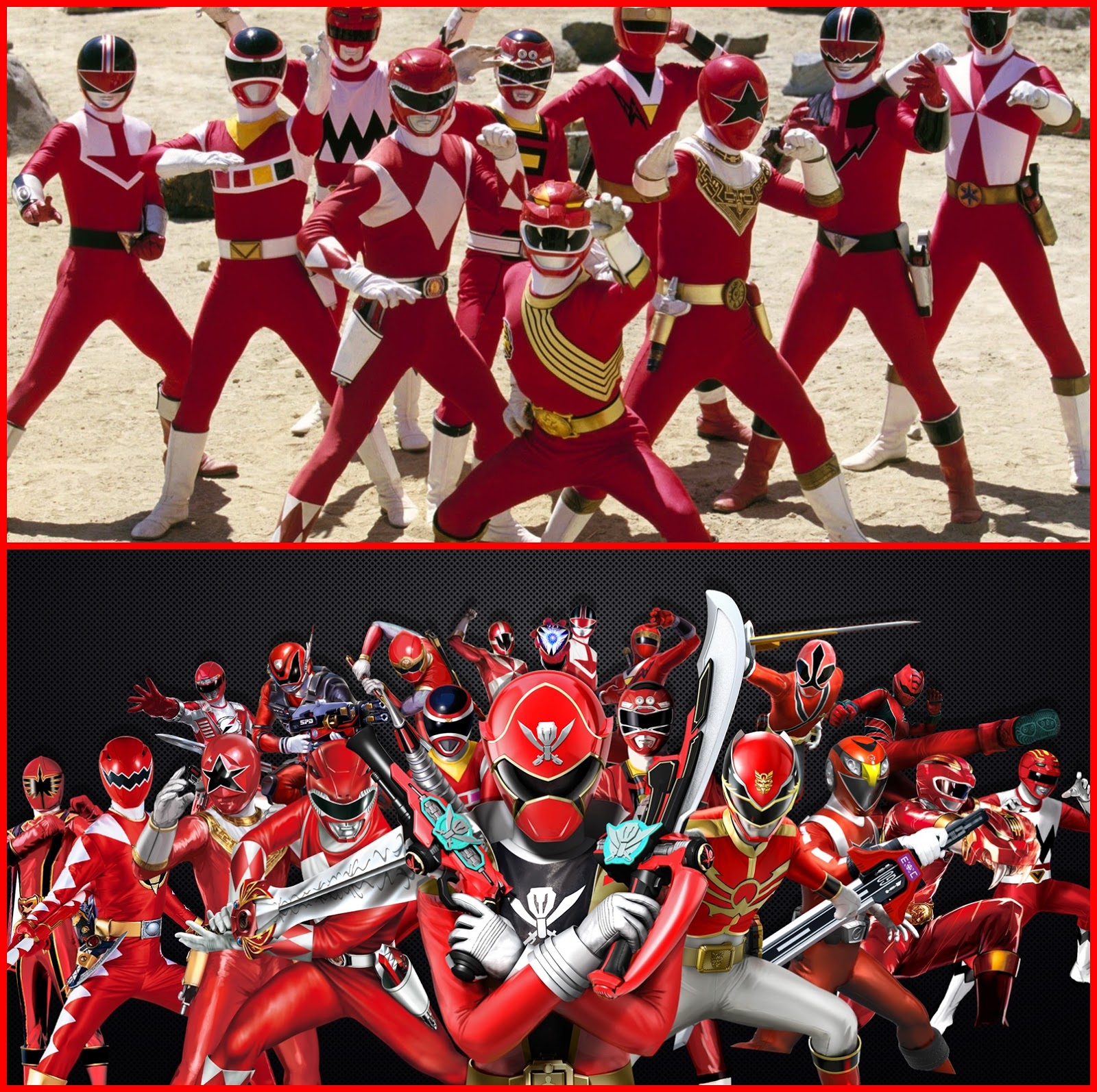 All Red Power Rangers | Super Sentai | Kamen Rider