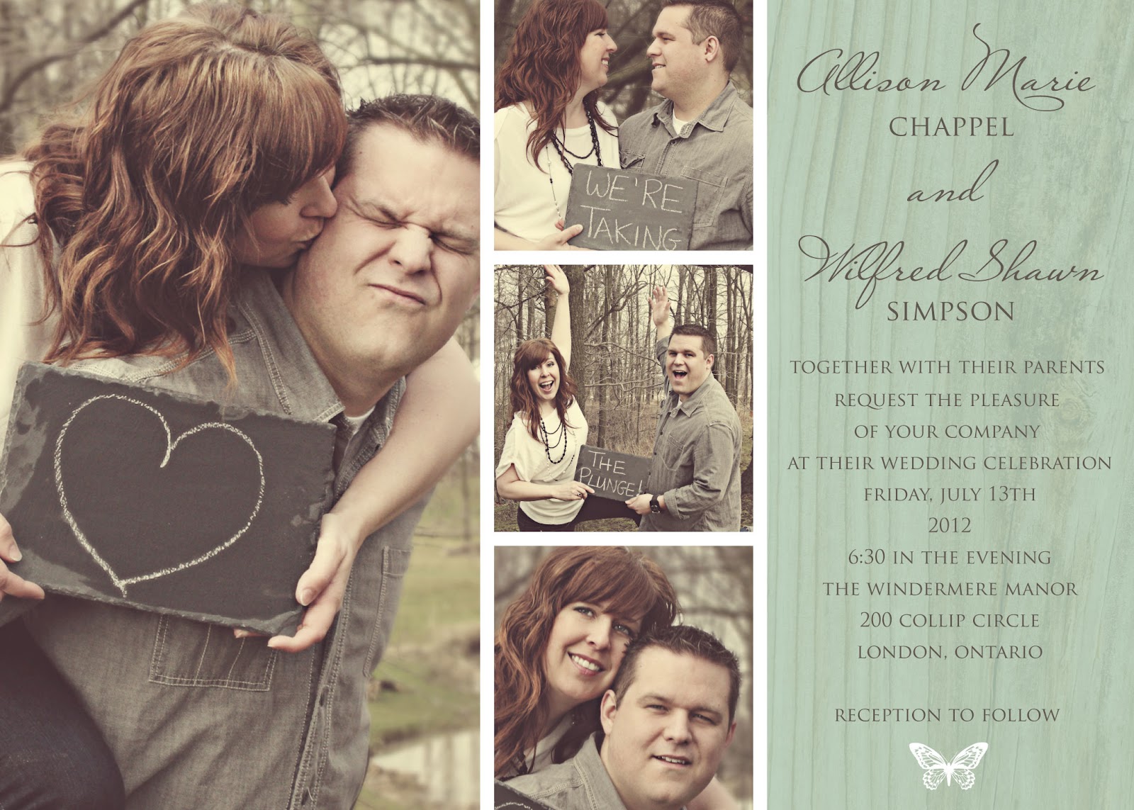 Love is in the Air Wedding Invitations