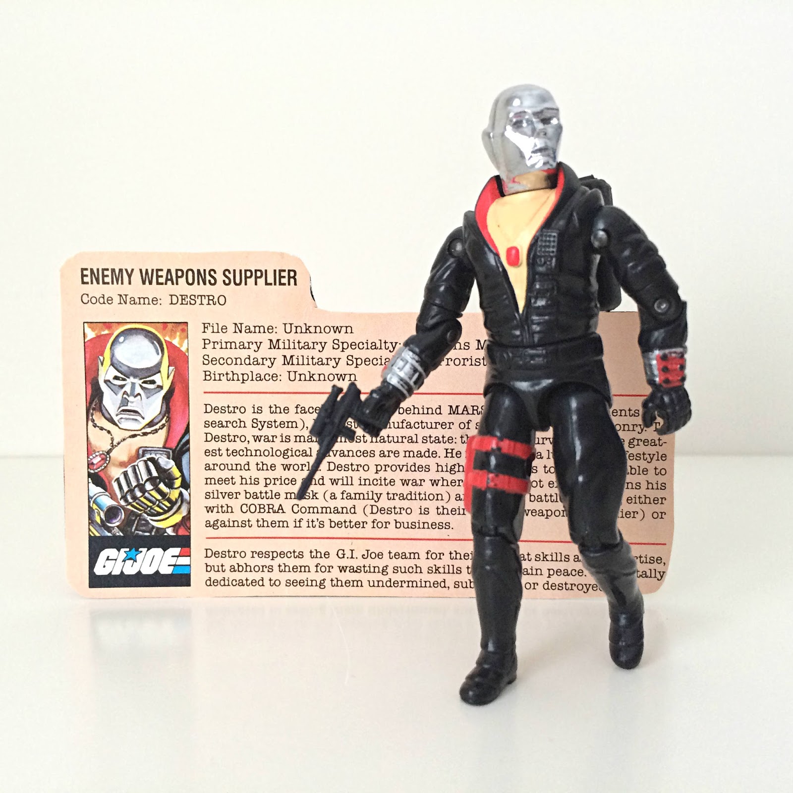 The Half Pint Review: New Action Figure in the Shop: 1983 GI Joe Destro!