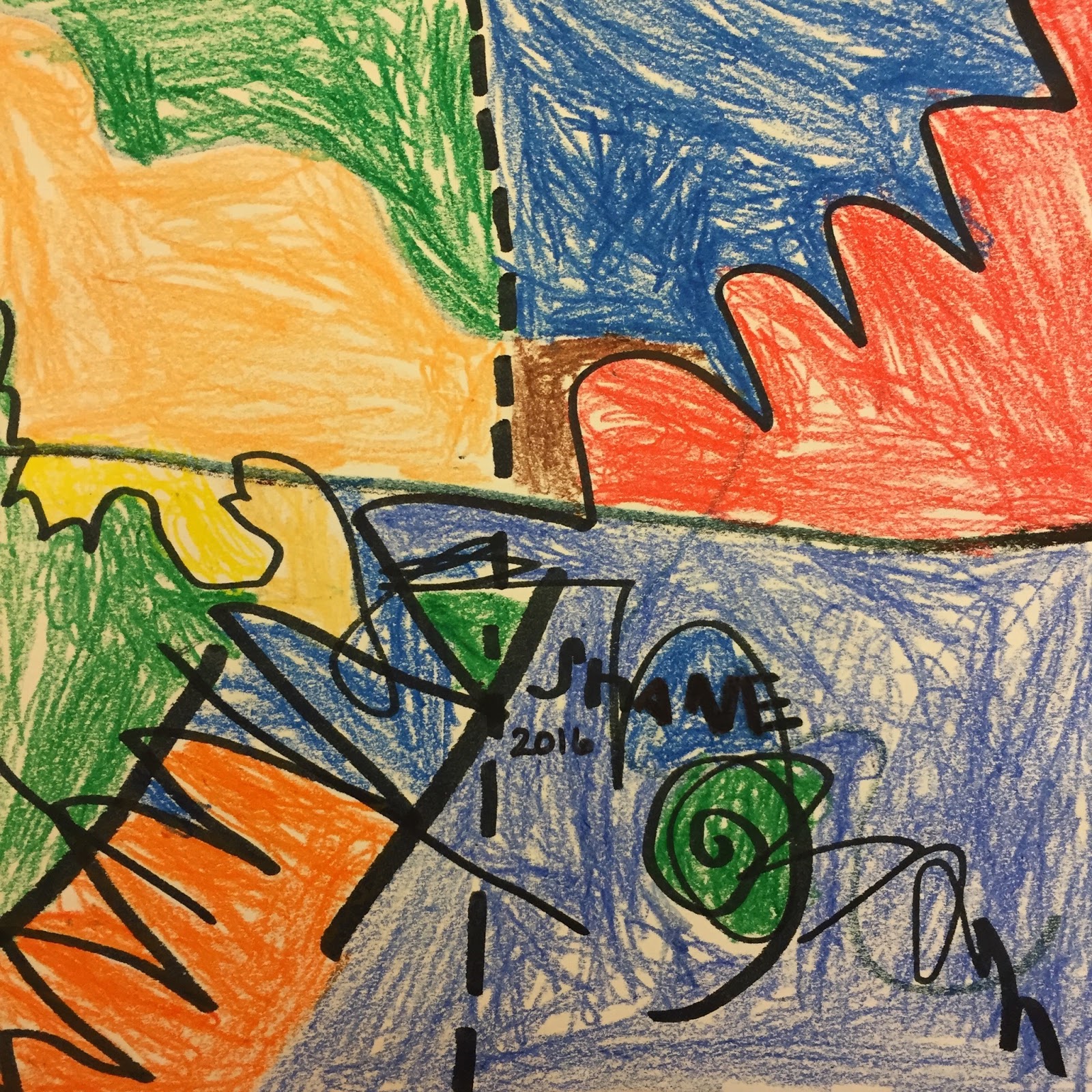 Lines from the Art Room: Rotation 1 Lessons: Line and Shape