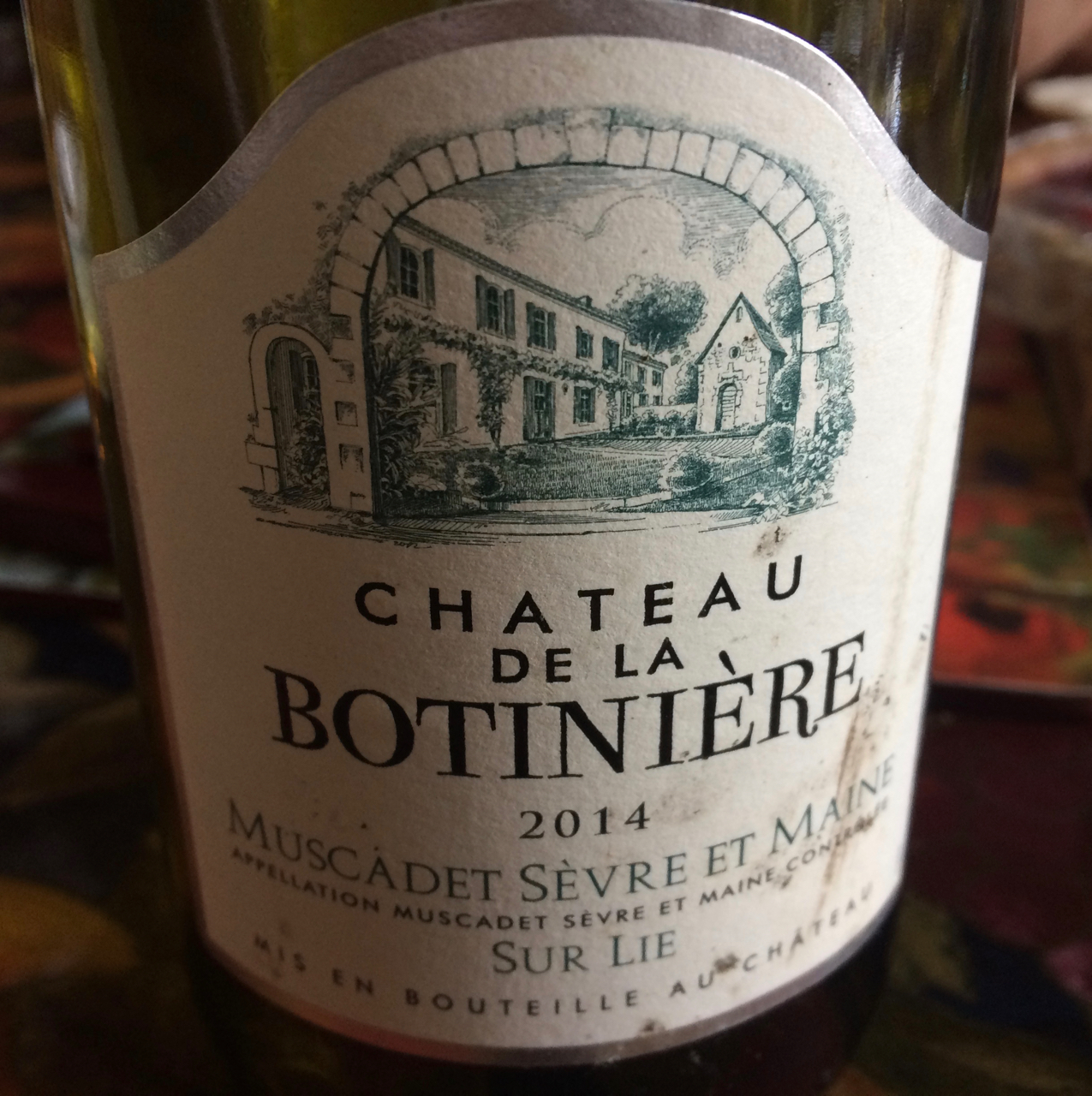 Jim's Loire: 2014 Muscadet Sèvre et Maine, Château de la Botinière