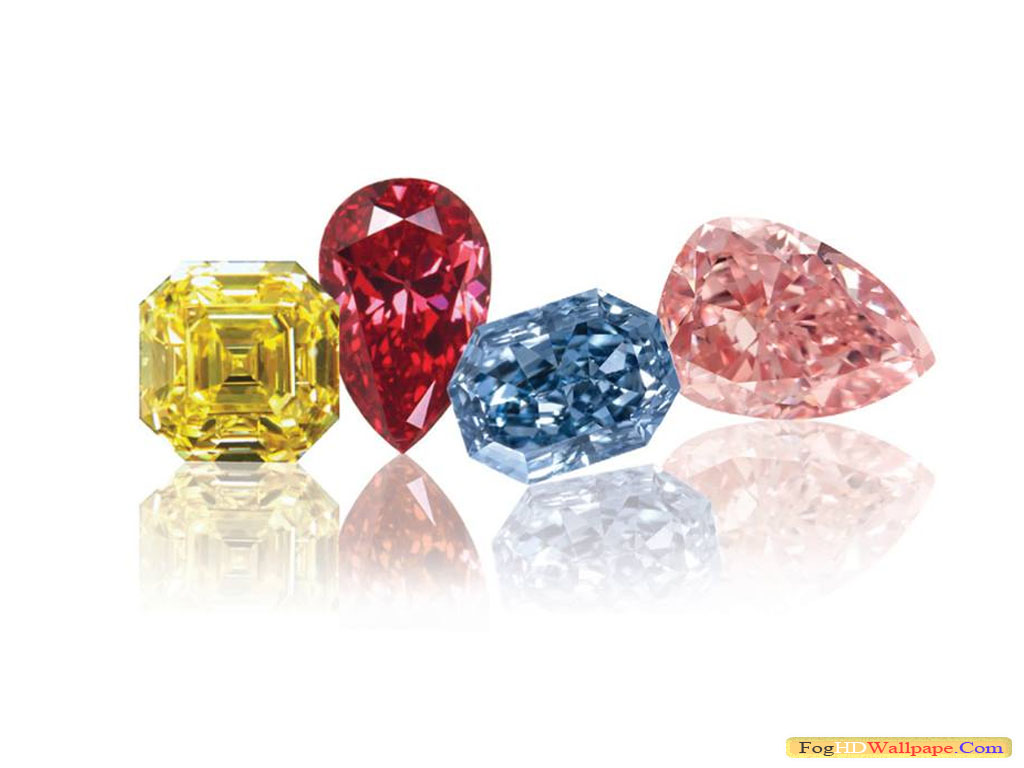 Loose Colored Diamonds | Fog HD Wallpaper