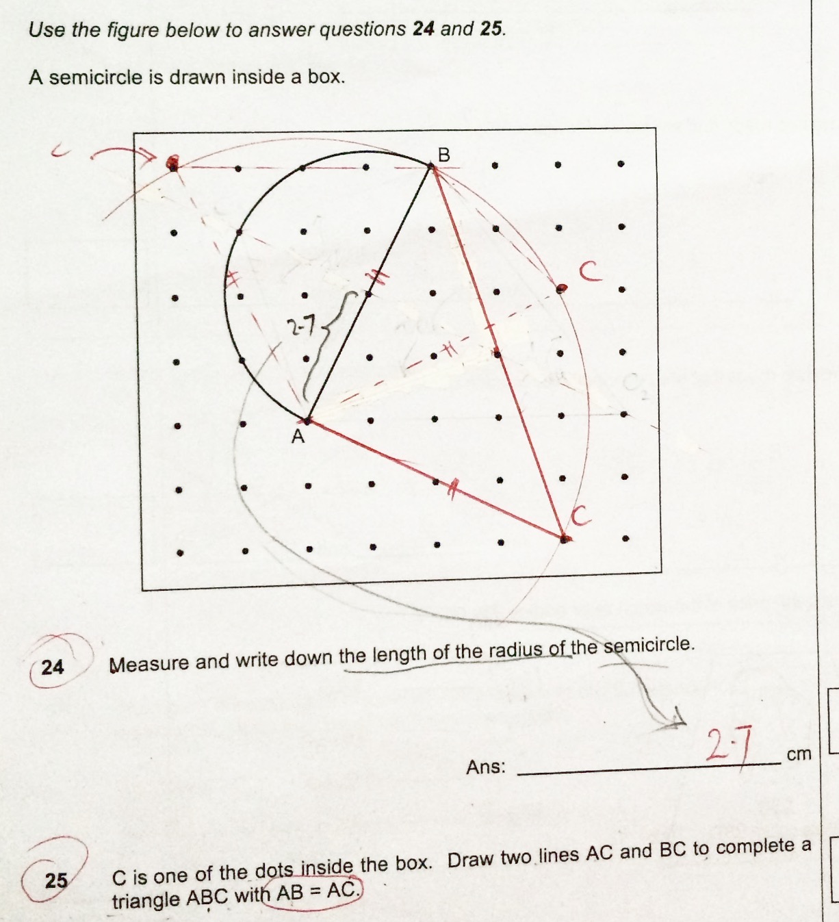 Chang's Math blog: Circle (PSLE booklet 2015 ppr1)