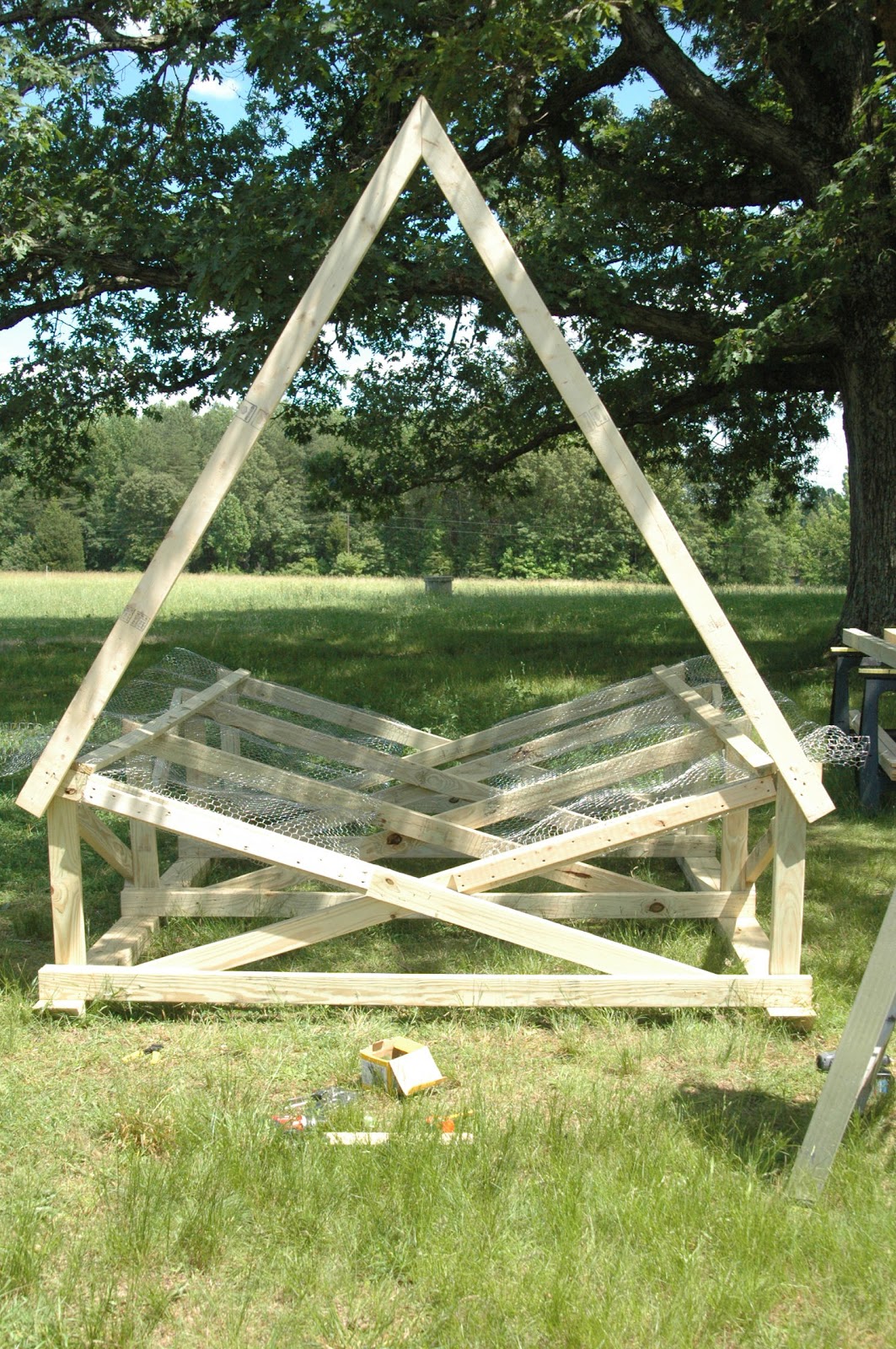 Green Legacy Farm: Scissor Truss Eggmobile, Part I