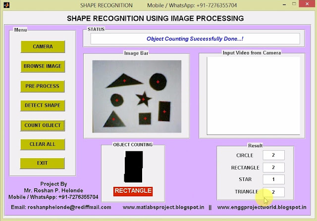 Matlab Project for Shape Detection and Recognition Using Image Processing full Source Code ...
