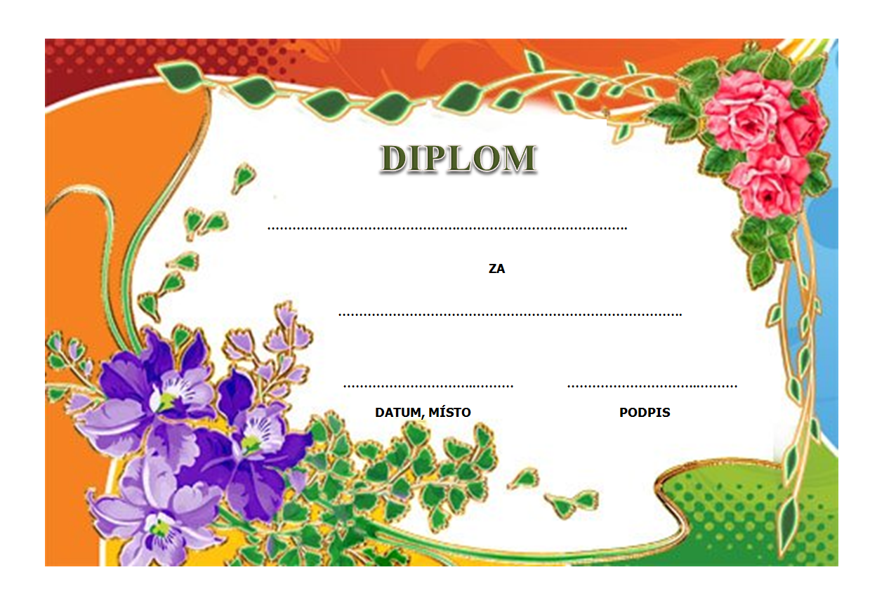 Diplomy, pamětní listy a certifikáty pro děti ke stažení a vytisknutí ...