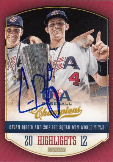 Daily Autograph: Cavan Biggio