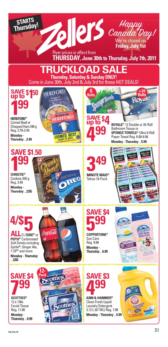 Rothesay Coupon Mom: Zellers Flyer June 30 - July 7, 2011