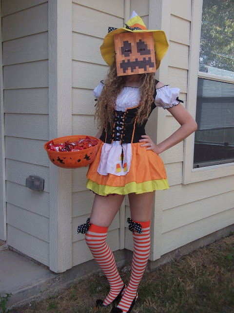 Halloween Pumpkin Girl Costume Minecraft Skin