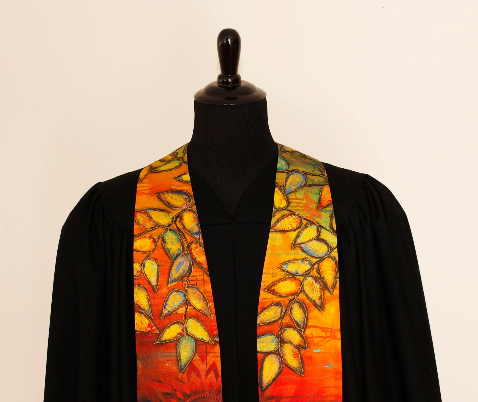Clergy Stoles: Beautiful Painterly Stole - Spring 2019