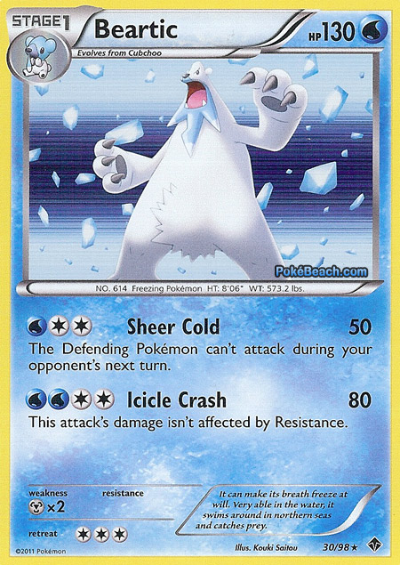 Beartic #30/98 -- Emerging Powers Pokemon Card Review ...