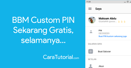 Cara Buat BBM Custom PIN Cantik dan Unik secara GRATIS! - caratutorial.com