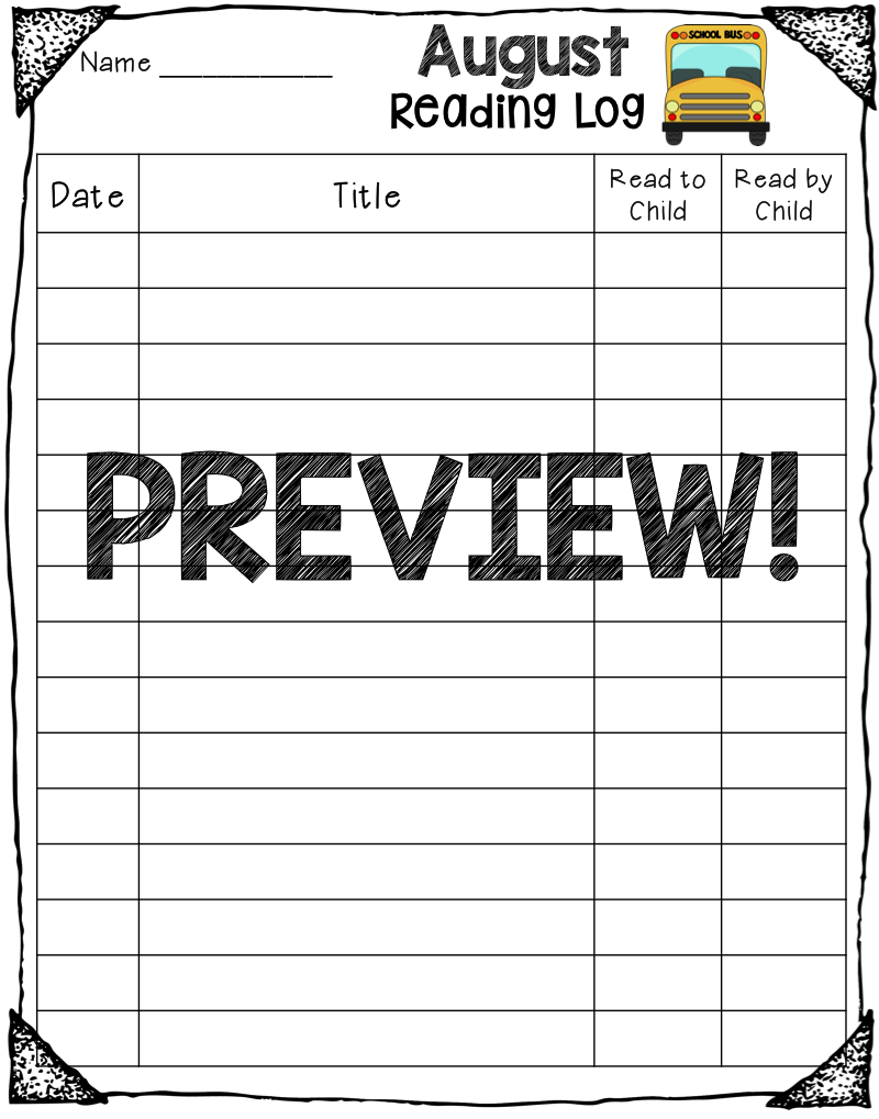 Mrs. MeGown's Second Grade Safari: Monthly Reading Logs for Elementary ...