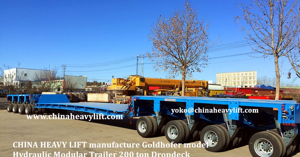 CHINA HEAVY LIFT Hydraulic Modular Trailer, SPMT, Lowbed Trailer, Wind ...