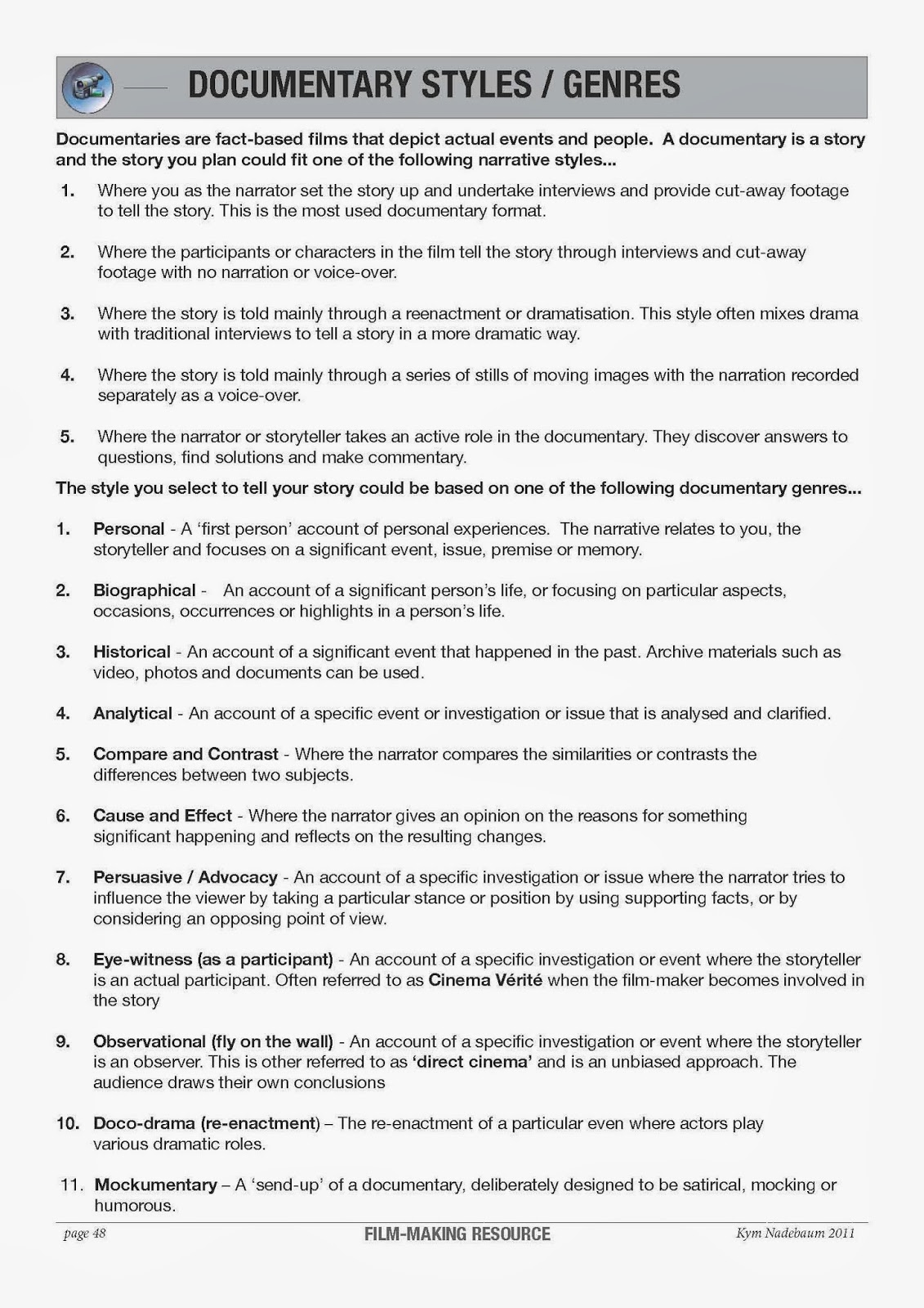 RWS BTEC National - Creative Media Production: November 2013