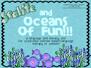 Chalk Talk: OCEAN THEMED Language and Literacy Pack...