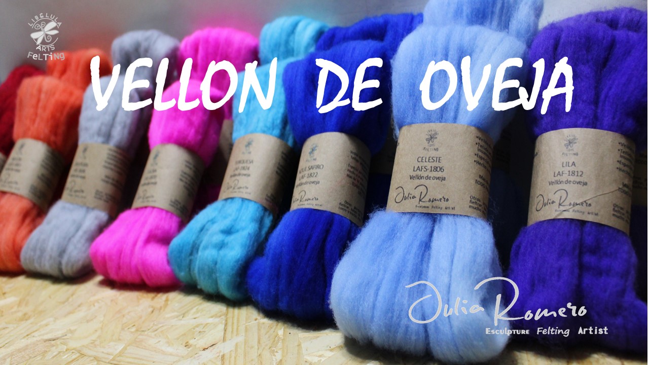 Libelula Felting Peru: VELLON DE OVEJA 100% ALGODON