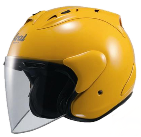KB Motorhelmets: ARAI S-RAM4 STAR YELLOW Open Face Helmet