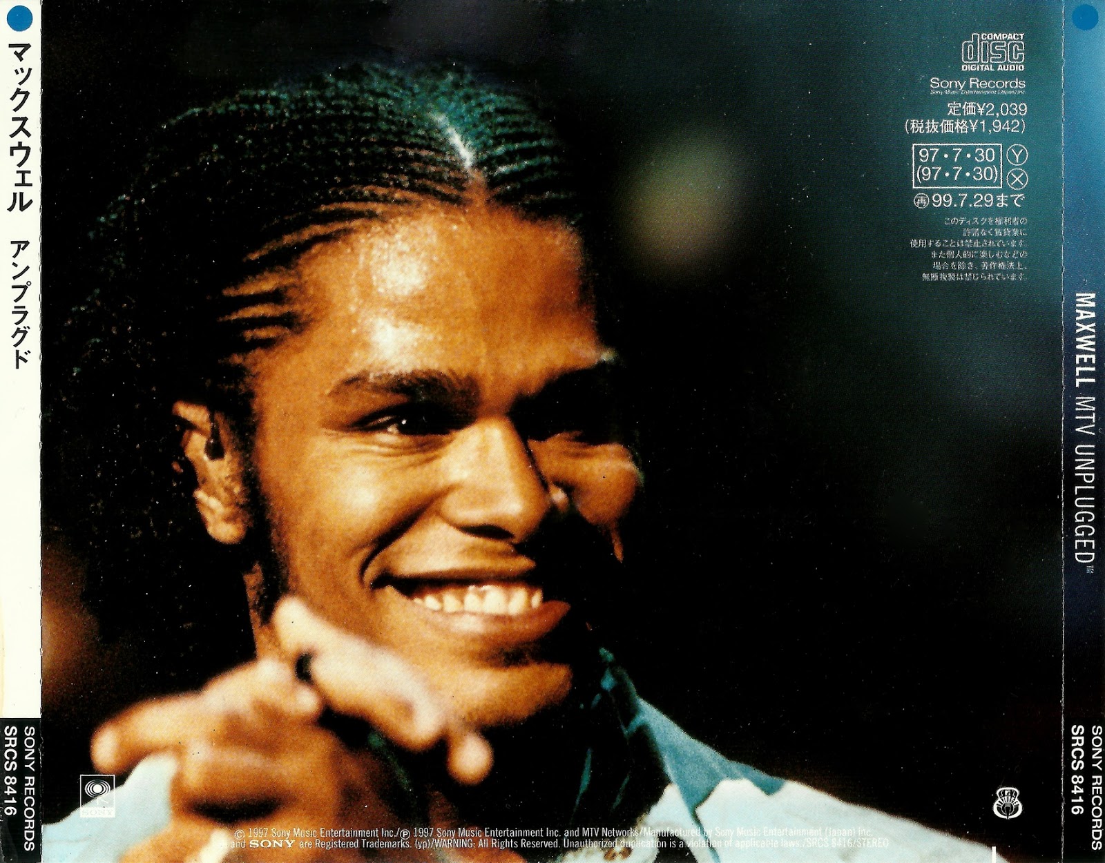 THE CRACK FACTORY: Maxwell-MTV_Unplugged_EP-(JP_Retail)-1997-Y2H_INT