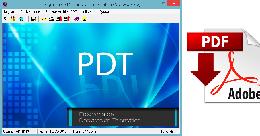 ¿CÓMO OBTENER MI PDT EN FORMATO PDF?