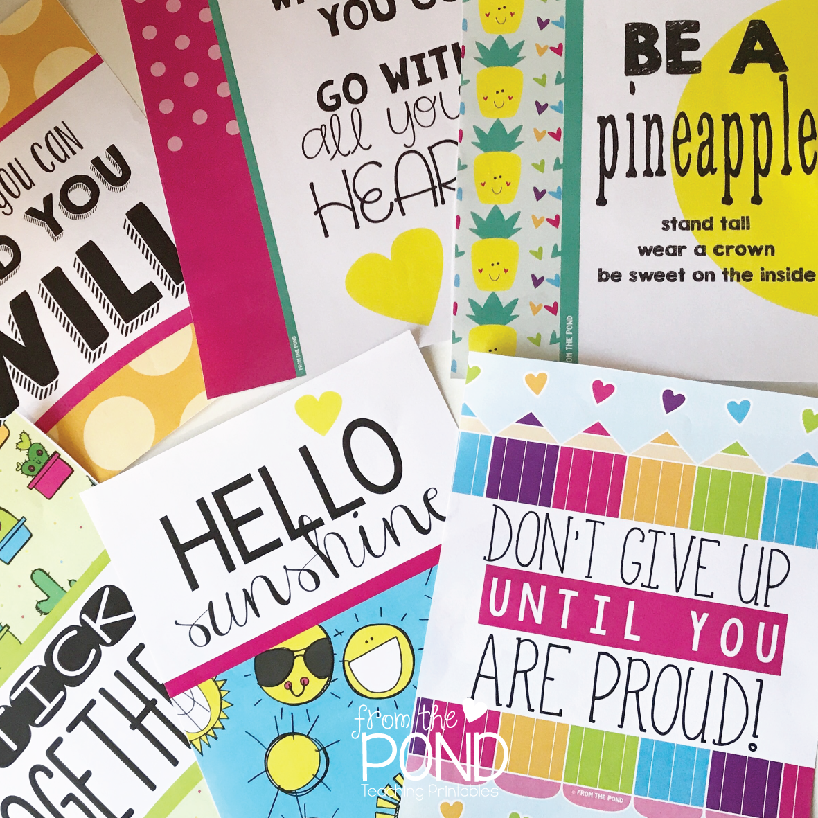 Classroom Posters to Motivate | From the Pond
