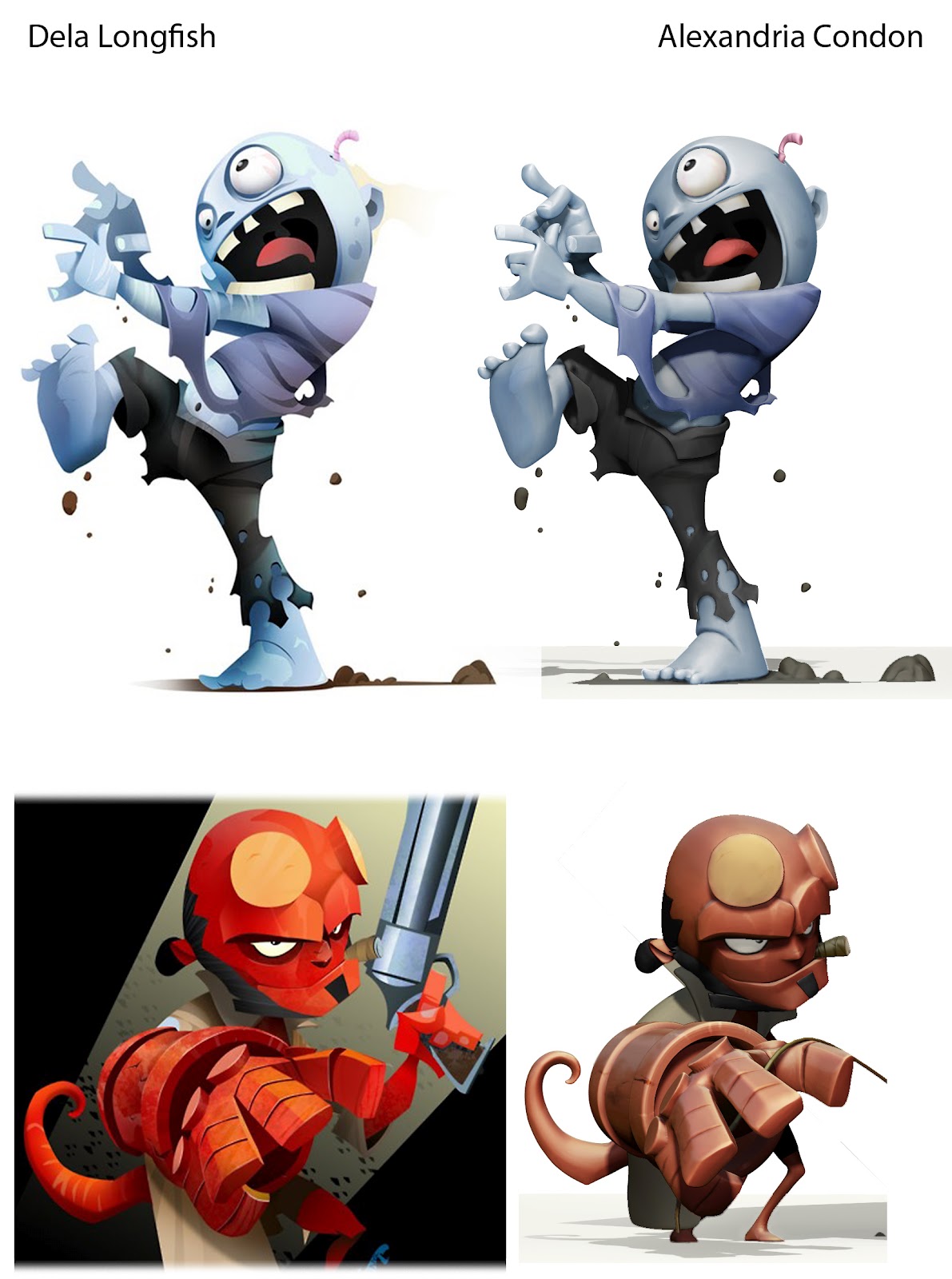 Alexandria J Condon - Hellboy VS Zombie