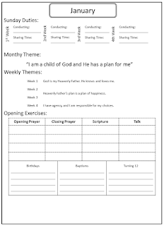 Smiths On the Coast: 2018 LDS Primary Planning Pages, Christmas ...