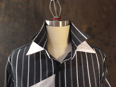 Refashion Co-op: Embellishing a split double collar