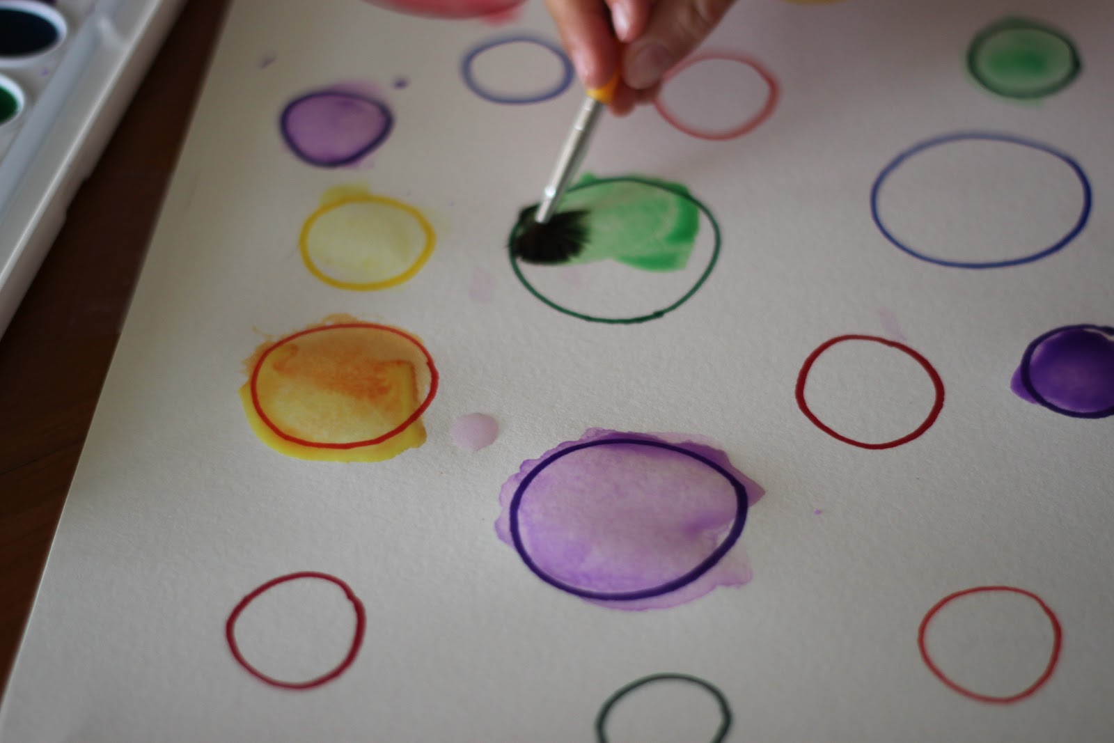 Playing House: Color Matching Watercolor Activity