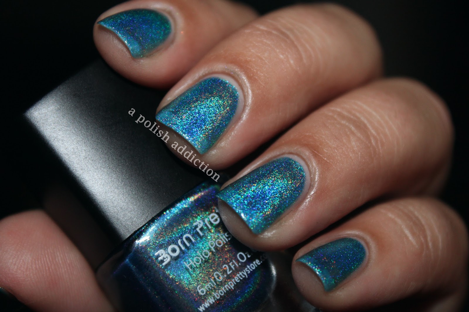 A Polish Addiction: Born Pretty Blue Holo Nail Polish