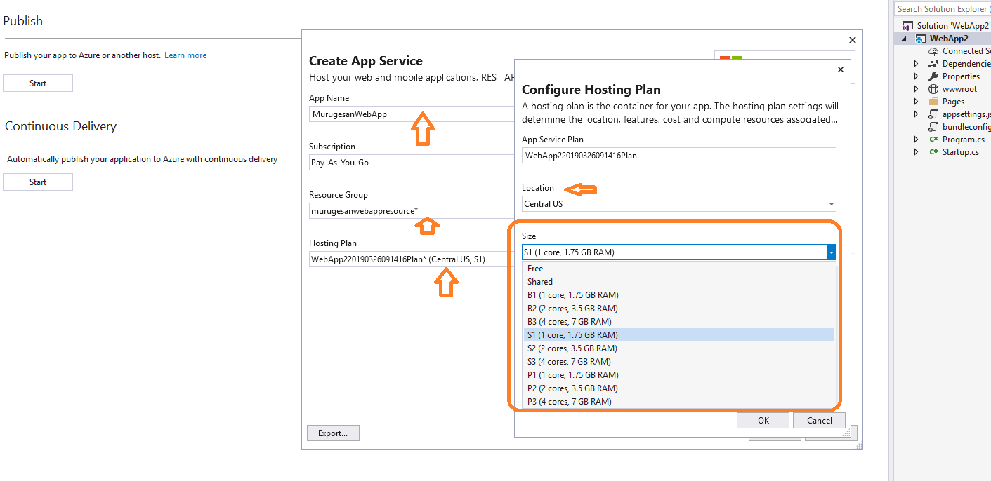 Murugesa Pandian: Creating Azure Web App using PowerShell and Visual Studio
