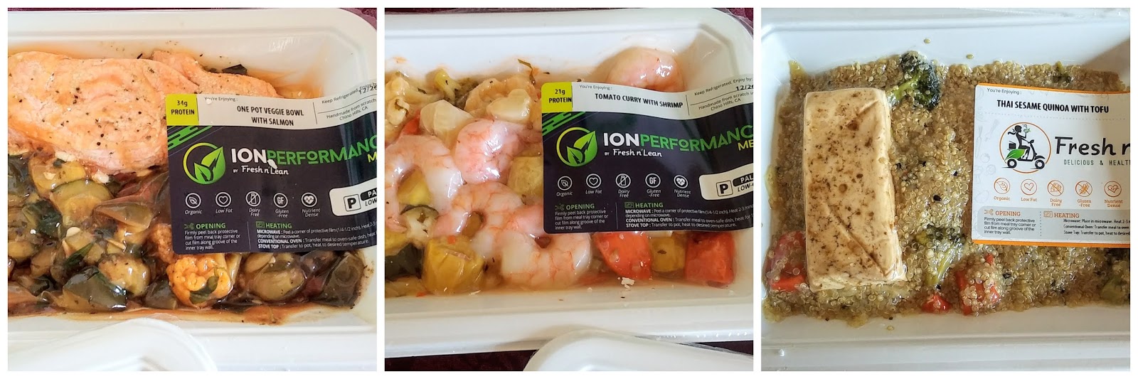 Fresh meals & not frozen