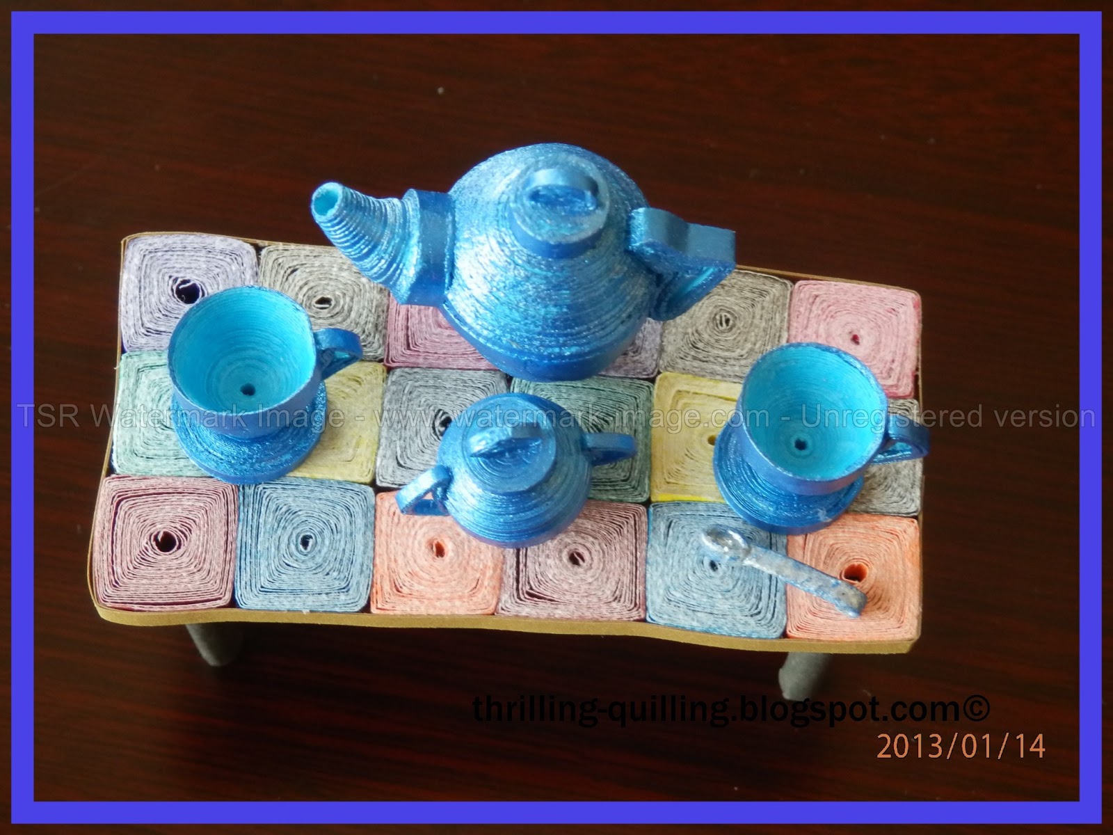 Thrilling Quilling: Tea for two...