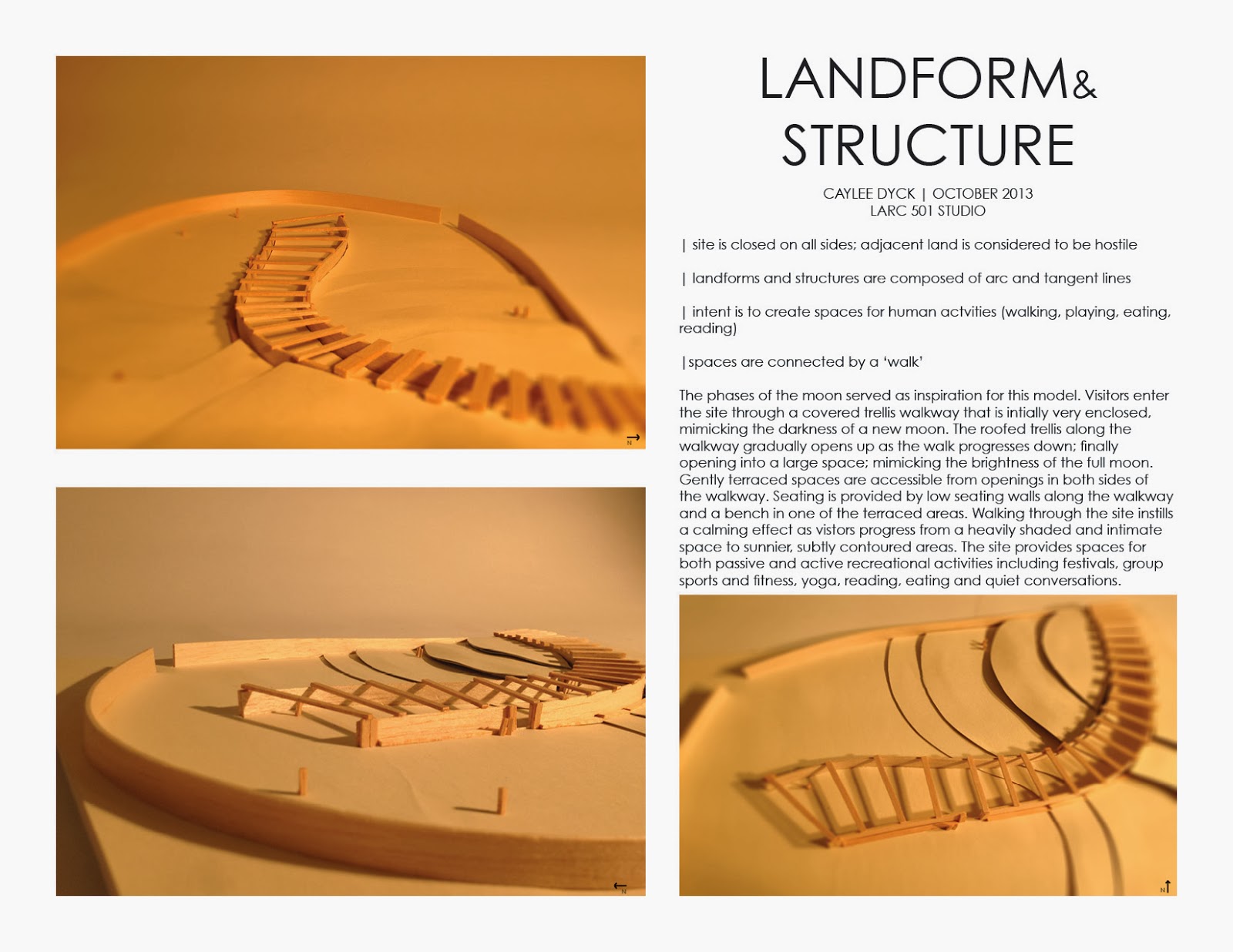 LARC 501 Design Methods and Processes: Landform and Structures Model