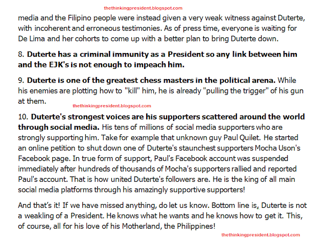 The Thinking President