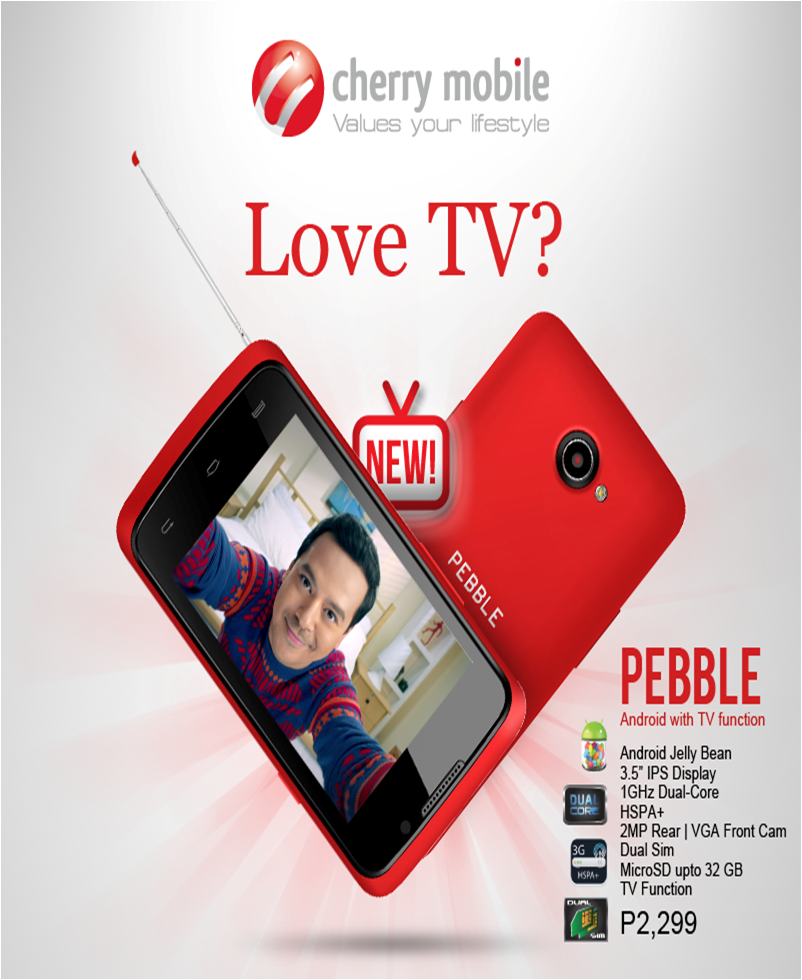 Cherry Mobile Pebble announced: 3.5-inch dual-core TV-phone at Php 2,299