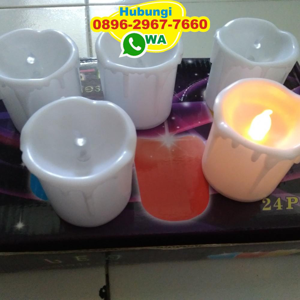 Lilin Putih Elektrik LED | Souvenir Pernikahan