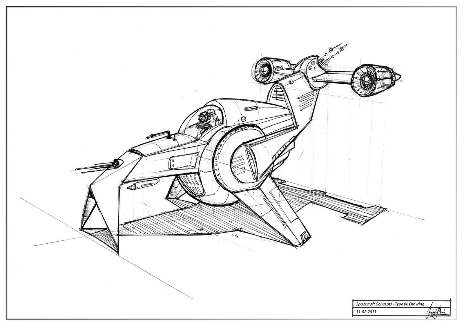 grandpriy: Concept Design Spacecraft Drawings