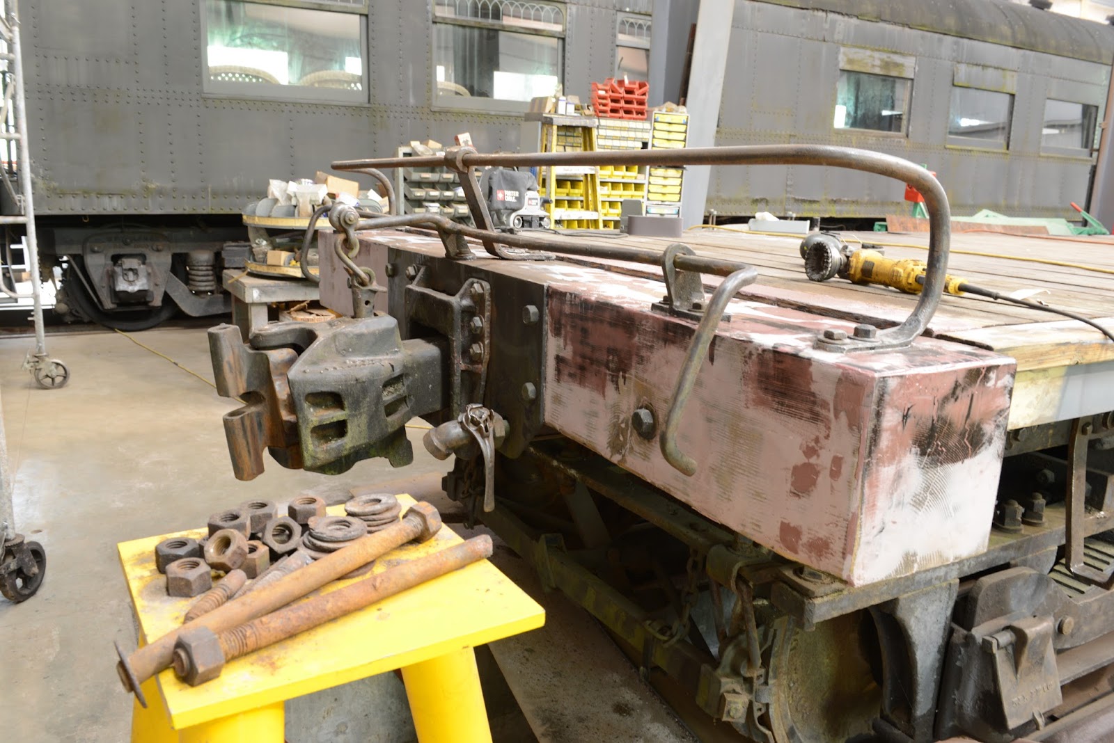 Northwest Railway Museum Blog: Tender work will soon be behind us